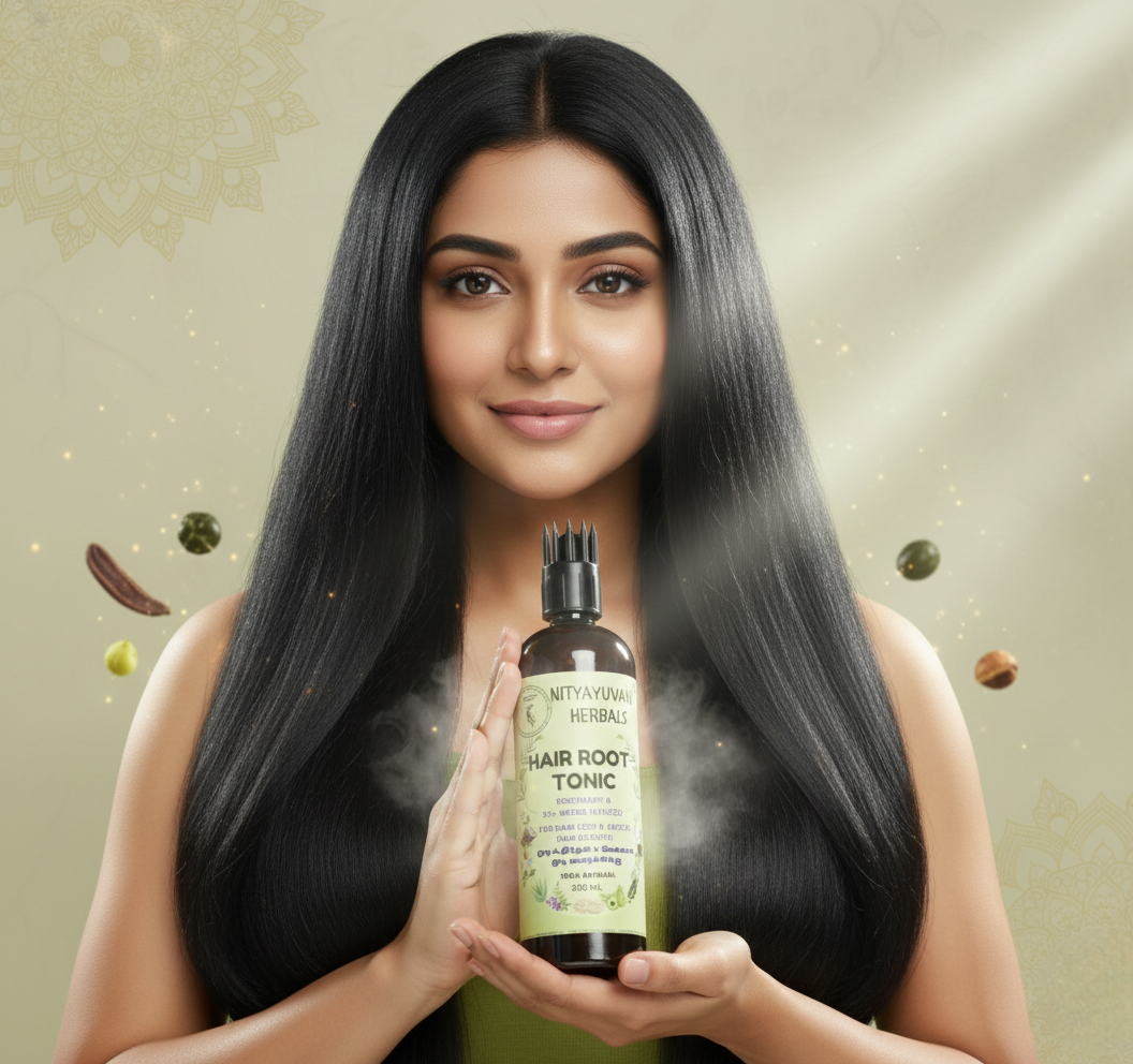 Hair Root Tonic | மூலிகை கூந்தல் எண்ணெய் - Nityayuvani Herbals